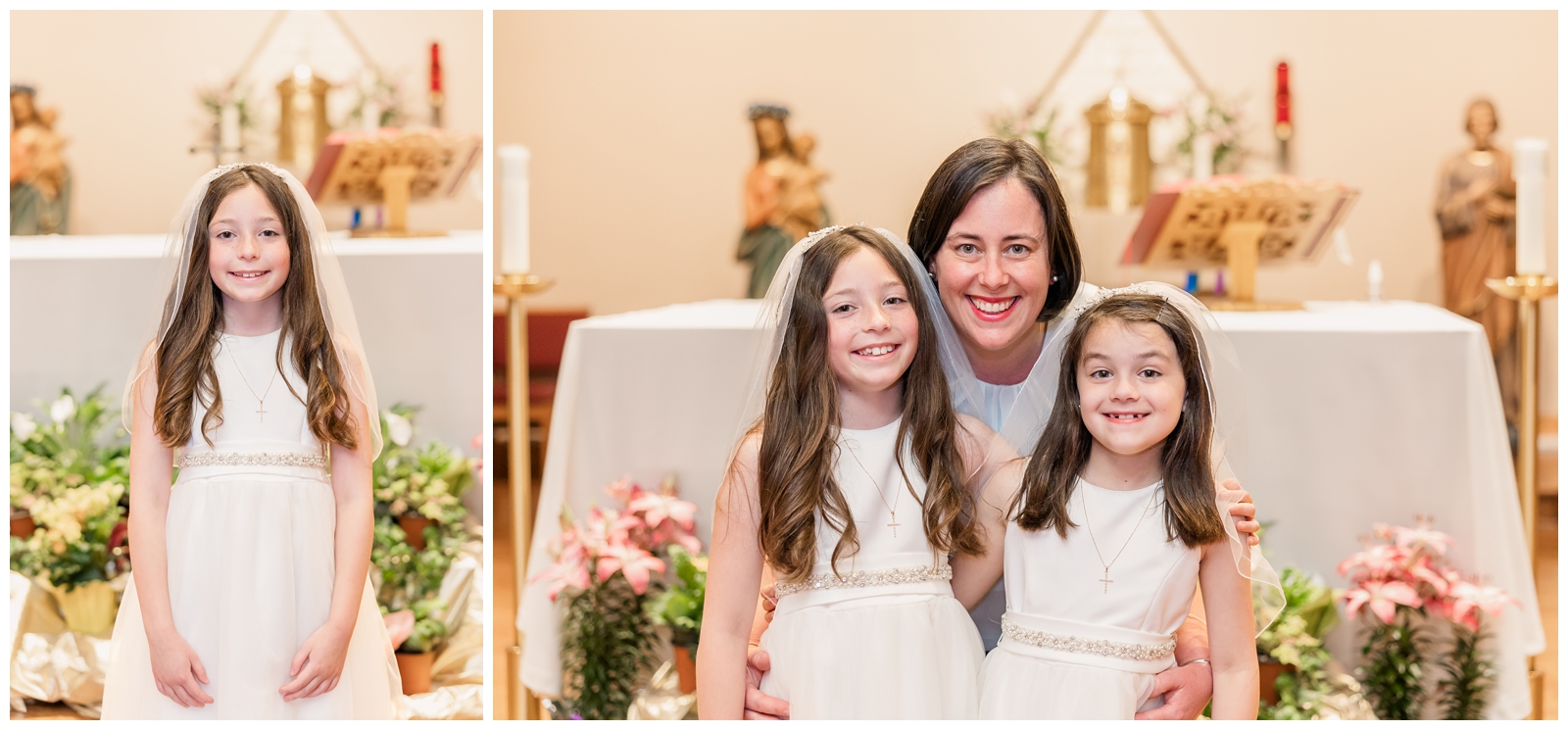 First Communion Photos | Northern Virginia | Sophia and Lilly
