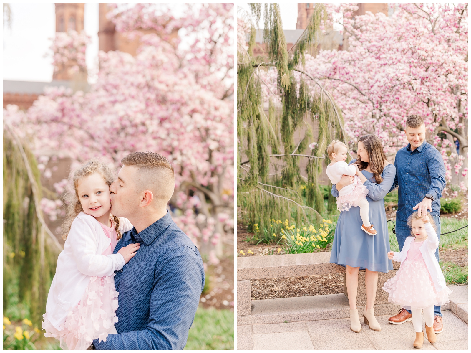 Spring Family Photos | Smithsonian Castle | The Taylor Family